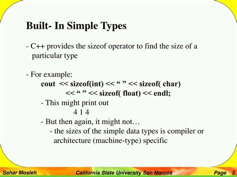 Ppt Built In Simple Types Enumerated Data Type Switch Statement Powerpoint Presentation Id