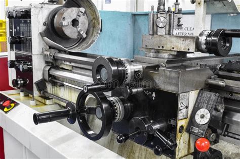 lathe machine in a workshop part of the lathe lathe machine is