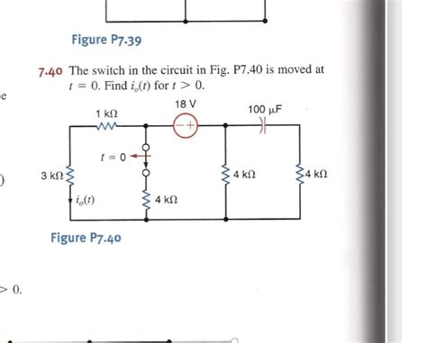 solved figure p7 397 40 ﻿the switch in the circuit in fig