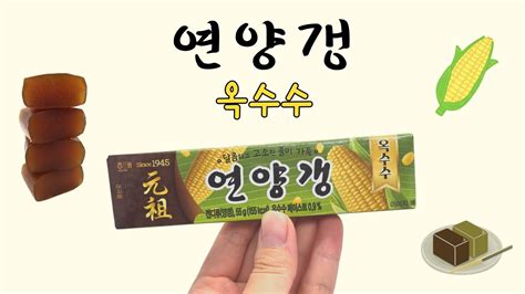 연양갱 옥수수 내돈내산 간단 리뷰 편의점신상 간식 Youtube