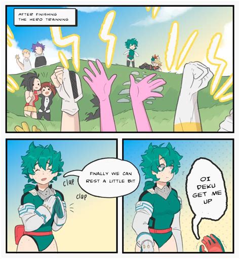Flexible Deku Mha Fem Deku Deku X Hatsume Mei Female Deku Comic