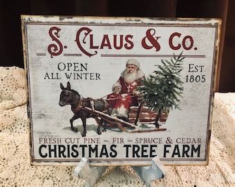 Tree Farm Sign Etsy