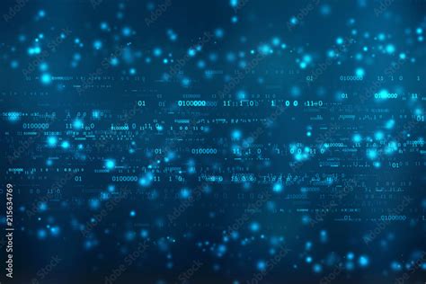 Binary Code Background Digital Abstract Technology Background Stock Illustration Adobe Stock