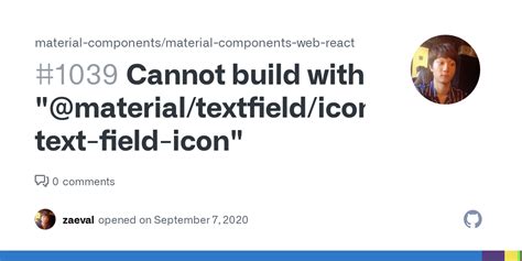 Cannot Build With Materialtextfieldiconmdc Text Field Icon