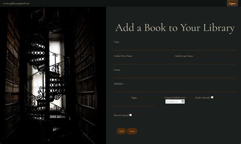 Virtual Bookshelf Virtual Bookshelf Website Using Python Flask Html