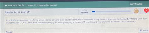 Solved Larr Save And Exit Certifylesson 61 ﻿understanding