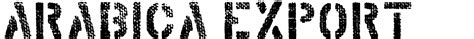 Arabica Export Font Dafont Style