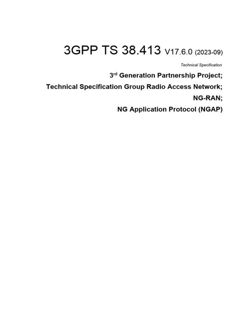 3gpp Ts 38413 Pdf 3 Gpp Computer Standards