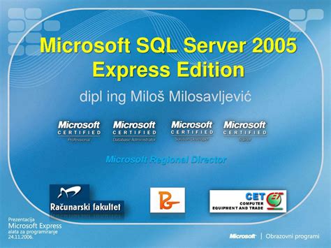 Ppt Microsoft Sql Server 2005 Express Edition Powerpoint Presentation