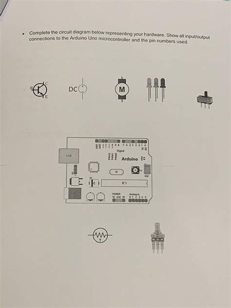 Complete The Circuit Diagram Below Representing Your