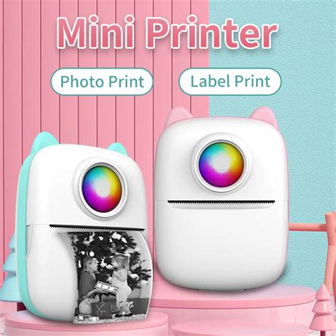 Portable Thermal Printer Wireless Inkless DPI Photo Label Memo Wrong Question Printing