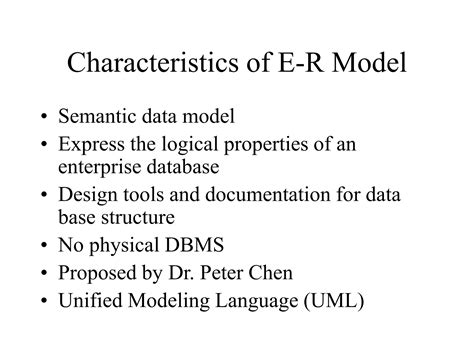 entity relational model in rdbms in computer engg ppt