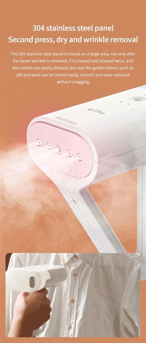 Deerma HS100 Portable Handheld Garment Steamer Vertical Iron 160℃ High ...
