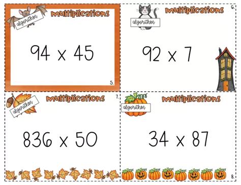 multiplications algorithm halloween profe social