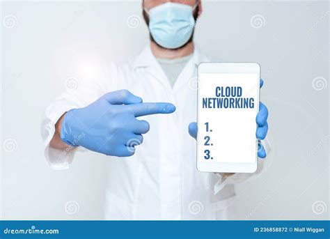 Handwriting Text Cloud Networking Business Approach Is Term Describing