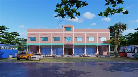 Bus Terminal 3d Model With Lumion File Model Turbosquid 2020350