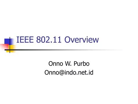 PPT IEEE 802 11 Overview PowerPoint Presentation Free Download ID 4369649