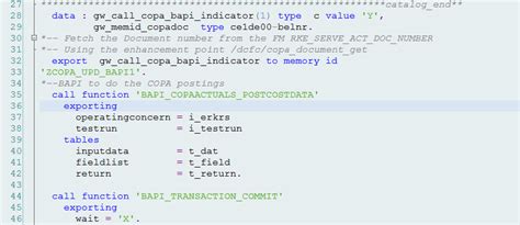 Posting Co Pa Document Using ‘bapi Copaactuals Pos Sap Community