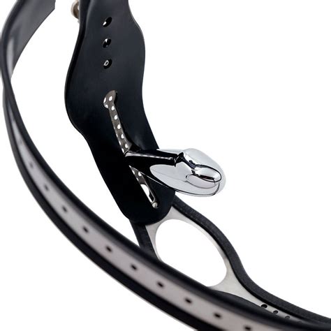 Chastity Belt For Women Anal Black Leather Chastity Cage