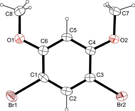 The Molecular Structure Of The Title Compound Showing Atom Labels With Download Scientific