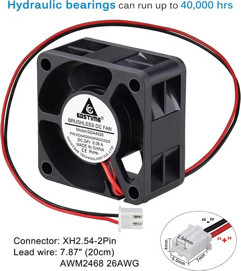 Gdstime Ventilador De Enfriamiento Sin Escobillas De 1575 In Ventilador De 1575 In X 1575 In