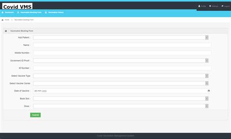 Covid Vaccination Management System In PHP Covid Vaccination Management Project