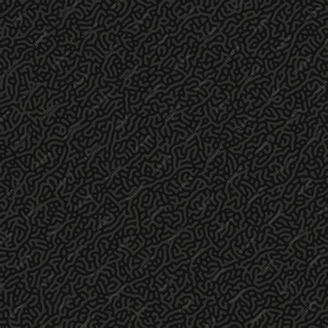 Premium Vector Turing Diffusion Dark Grey Seamless Pattern Vector