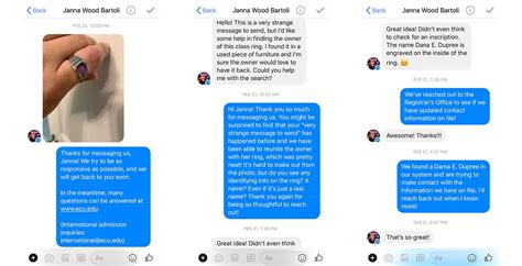 Ecu Alum Reunited With Class Ring 13 Years After It Went Missing News Services Ecu