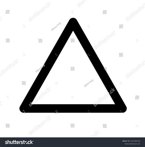 Vector Isolated Triangle Empty Frame Like Stock Vector Royalty Free Shutterstock