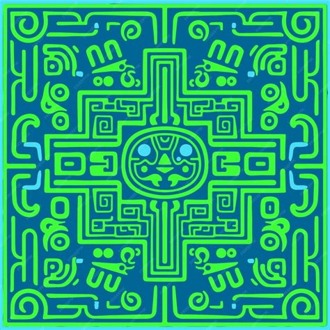 Maya Pattern Maya Texture Maya Background Maya Vector Premium Ai Generated Vector