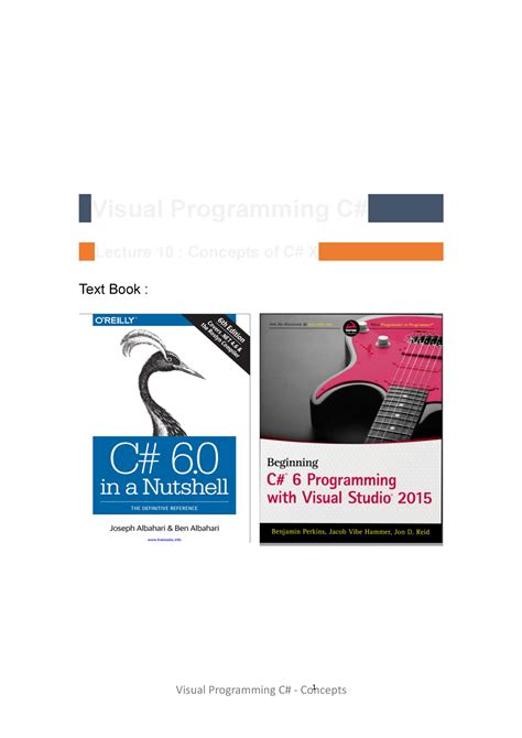 Visual Programming C Lecture 10 An Int Variable Can Hold Millions