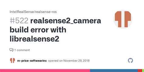Realsense Camera Build Error With Librealsense Issue IntelRealSense Realsense Ros