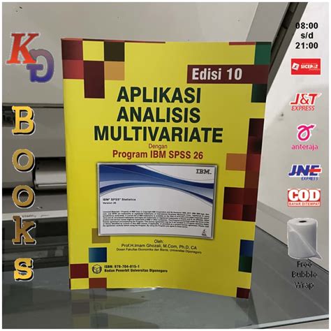 Aplikasi Analisis Multivariate Dengan Program Ibm Spss 26 Edisi 10
