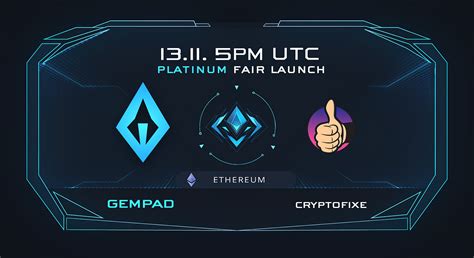 💎 introducing cryptofixe 💎 fair launch on gempad 📈 by gempad nov