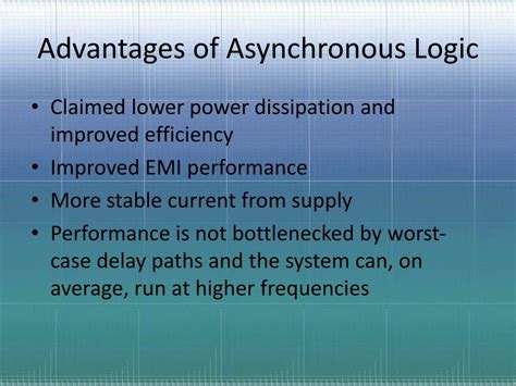 ppt basics of asynchronous logic powerpoint presentation free