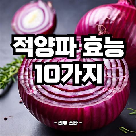 적양파 효능 10가지 혈당 항암 면역력