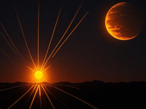 Premium Ai Image Sunset Background