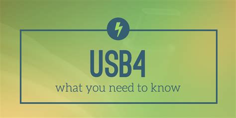 USB 4 What You Need To Know