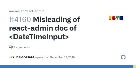 Misleading Of React Admin Doc Of Issue Marmelab React Admin GitHub