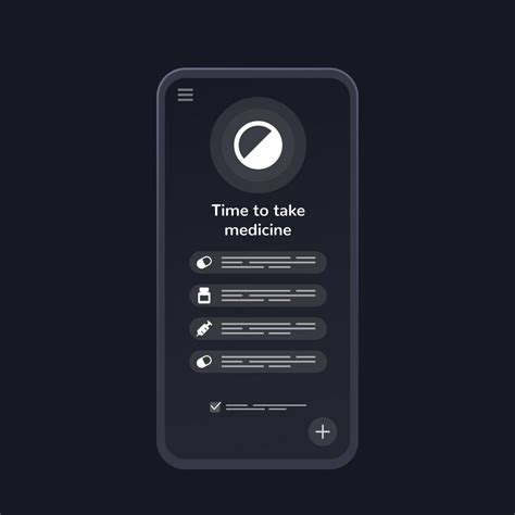 Pill Reminder App Mobile Ui Design 16177609 Vector Art At Vecteezy