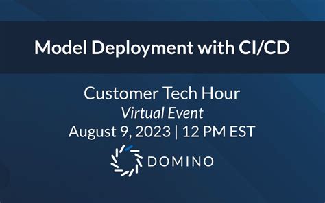 Calling All Domino Data Lab Customers Join Our Live Customer Tech Hour To… Domino Data Lab