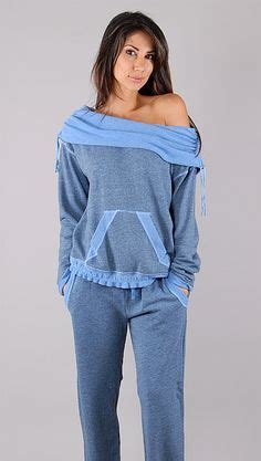 Gypsy Blue Sweat Suit Set I Love This Sweatpants Outfit Cute Suits For Women Clothes For