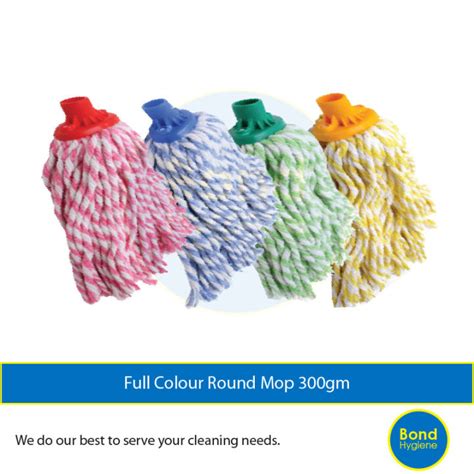 Semi Colour Round Mop Mop Bulat Warna Separa 300g Lazada
