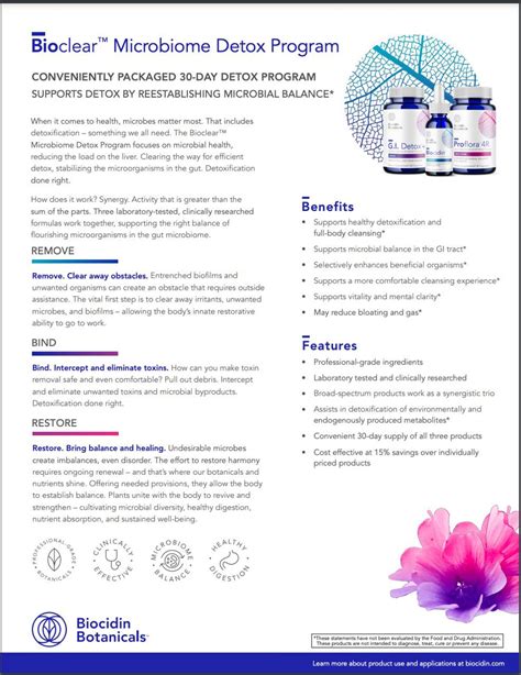 Bioclear™ Microbiome Detox Program Liquid Biocidin Botanicals