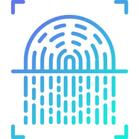 Fingerprint Cubydesign Gradient Icon
