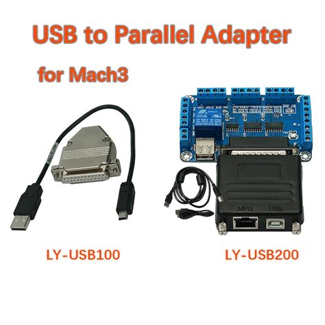 Uc100 Ly Usb100 Usb To Parallel Adapter Cnc Router Controller For Mach3 Ly Usb200 Usb To Lpt