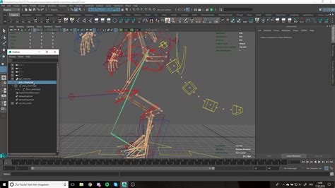 Autodesk Maya - biped leg to quadruped leg - YouTube