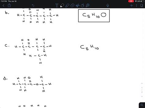 Solved Write The Molecular Formula For Each Of The Molecules In