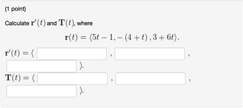 solved 1 point calculate r t and t t where r t