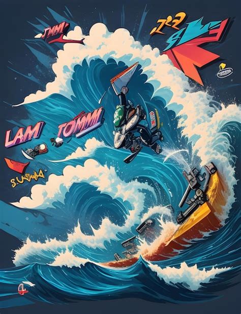 premium photo world tsunami day ai generated